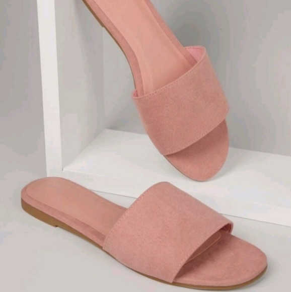 SHEIN | Shoes | New Shien Soft Pink Sandals | Poshmark